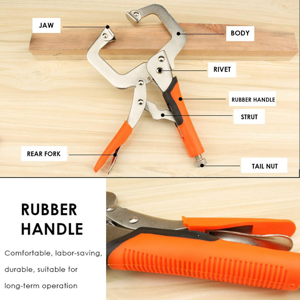 Multi-function Portable Steel C Clamp Vise Grip Locking Welding Plier 9" 11" 14" 18" | Shopee ...