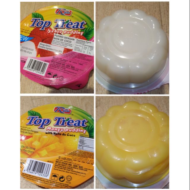 Mango Pudding / Lychee Pudding with Nata De Coco 820gm | Shopee Malaysia