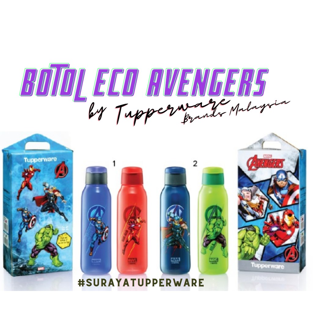 AVENGERS LIMITED EDITION - ECO BOTTLE 750 ML TUPPERWARE BRANDS | IRON ...