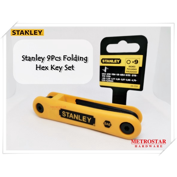 Stanley 9Pcs Folding Hex Key Set (69-259) | Shopee Malaysia