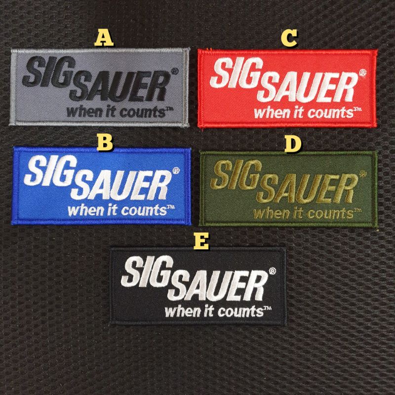 SIG embroidery patches 06 (Ready Stock). | Shopee Malaysia