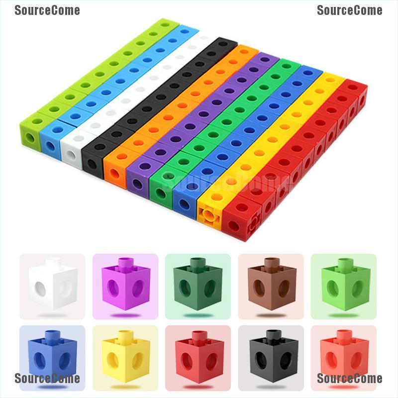 [Source] 10 Colors Graphics Math Link Cubes Baby Geometric Counting ...