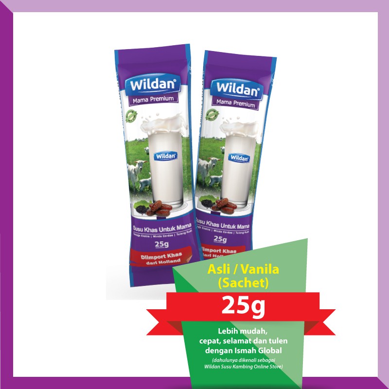 Wildan Mama Premium Asli / Vanila (Sachet) | Susu utk Ibu Mengandung ...