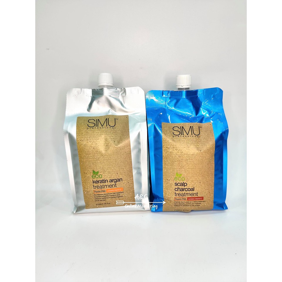 Simu Professional Salon Eco SLS Free Shampoo/Conditioner Mask 1000ml ...