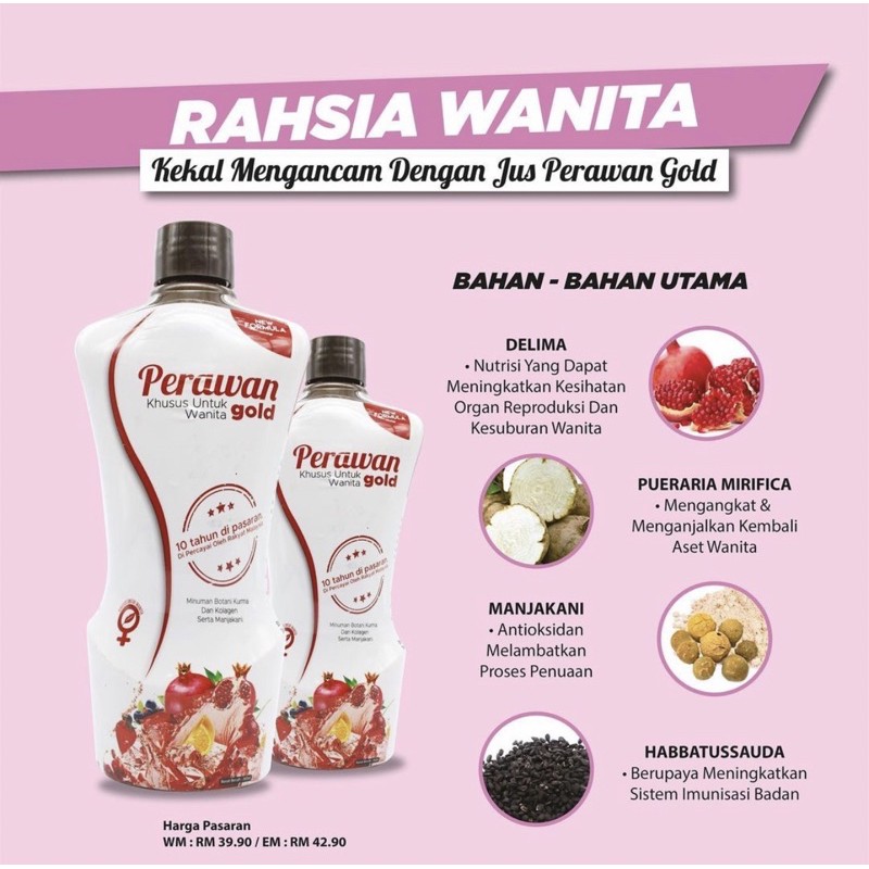 💥JUS PERAWAN GOLD💥 - 💯Ori From D'herbs | Shopee Malaysia