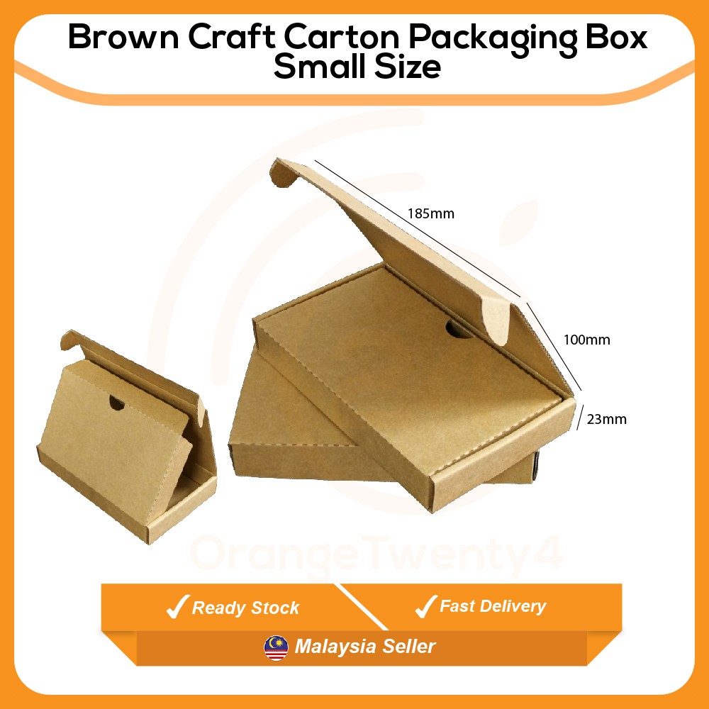 Brown Craft Carton Packaging Box Small Size | Shopee Malaysia