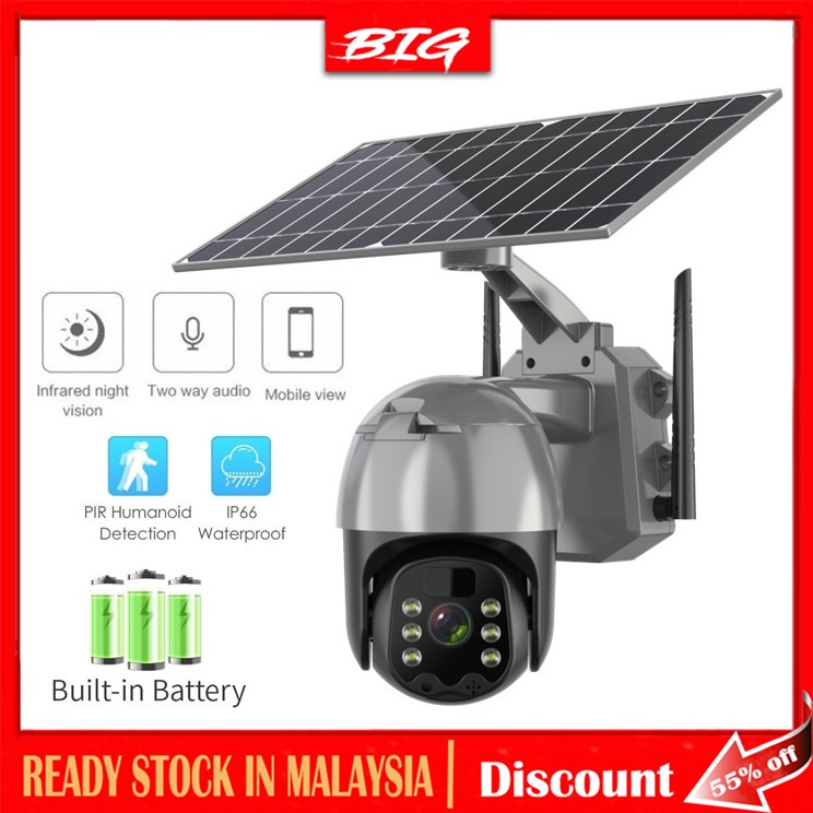 CCTV Wireless Solar Outdoor 4G 365 Days Ultra Long Battery Standby ...