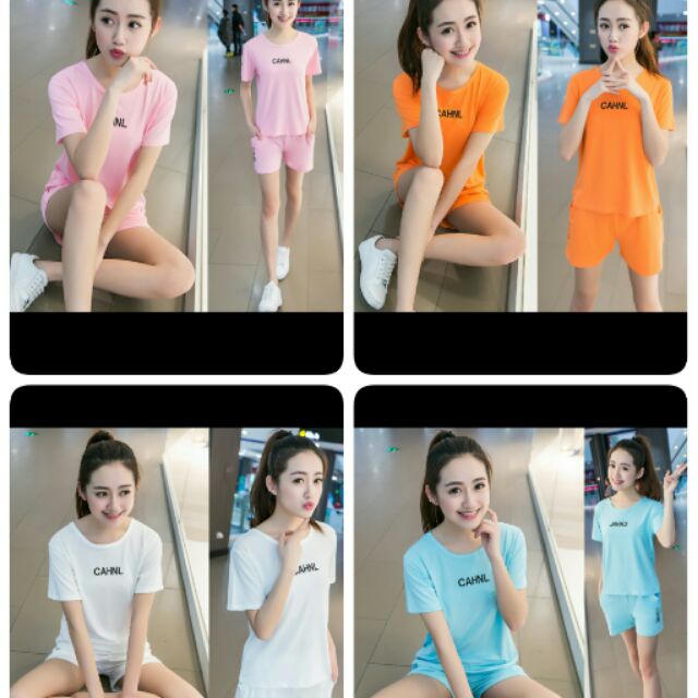 (Pre-order) 1 set Sport attire ( cloth + pant) | Shopee Malaysia