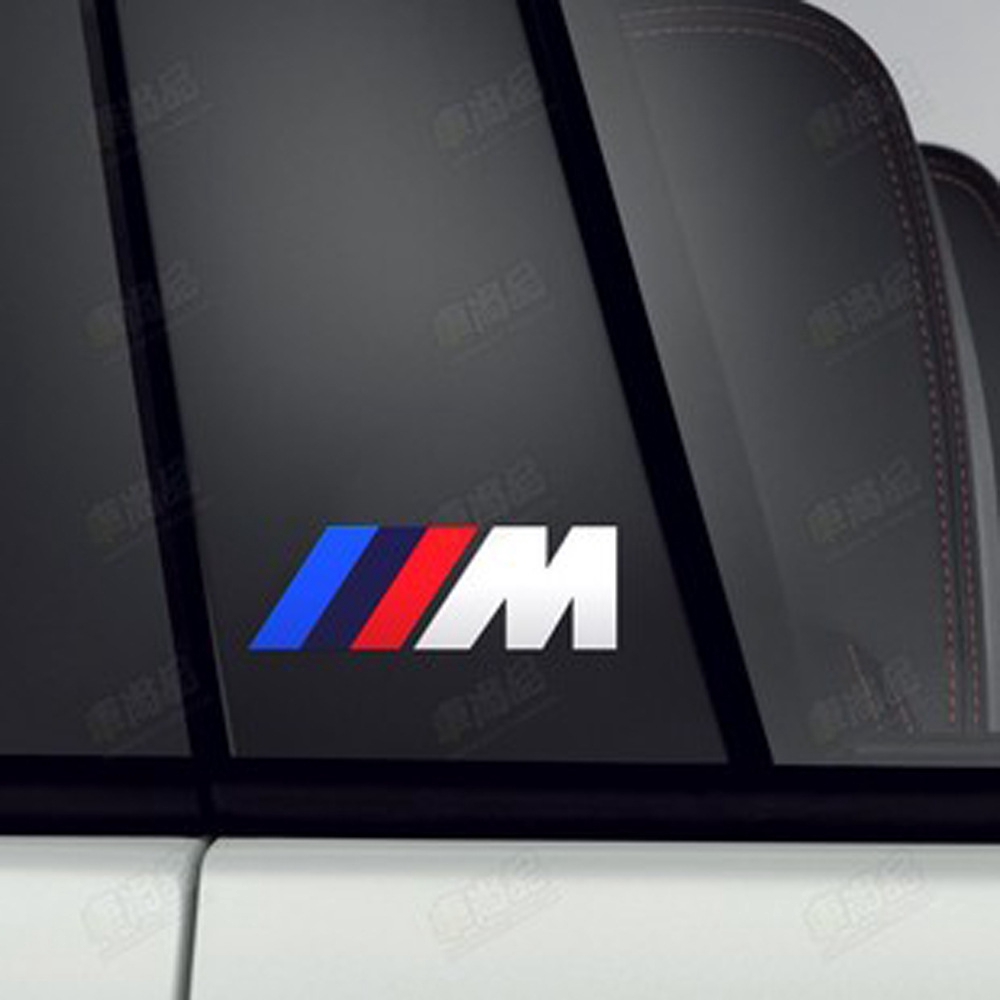 4Pcs BMW M Logo Car Sticker Reflective Car Sticker Motorcycle Sticker ...