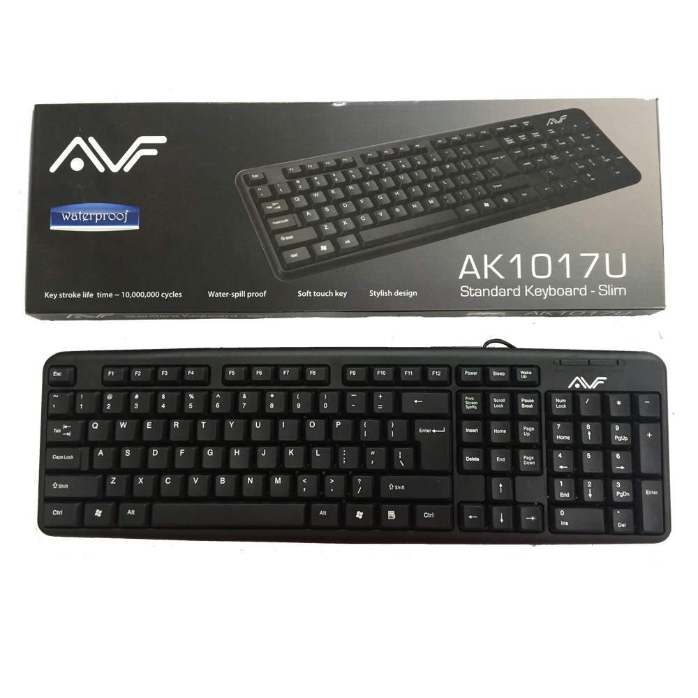 AVF AK1017U Standard Slim Keyboard | Shopee Malaysia
