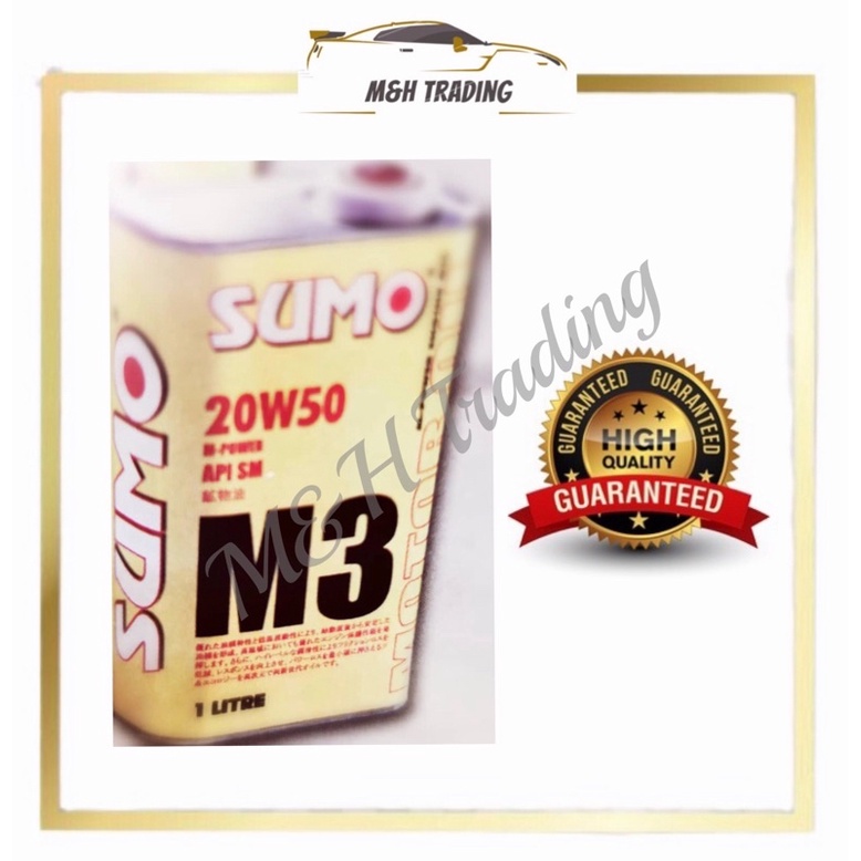 SUMO M3 M.POWER ENGINE OIL 100% ORIGINAL JAPAN(1 LITRE) | Shopee Malaysia