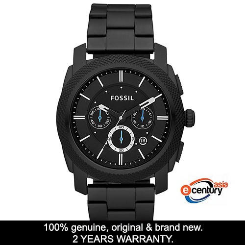 Fossil FS4552 Men's Quartz Analog Machine Chronograph Black Ion-Plated ...
