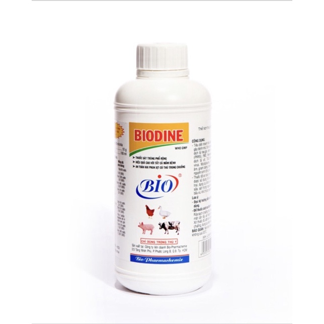 Biodine (60ml bottle) specializes in disinfecting barns, tools, and ...