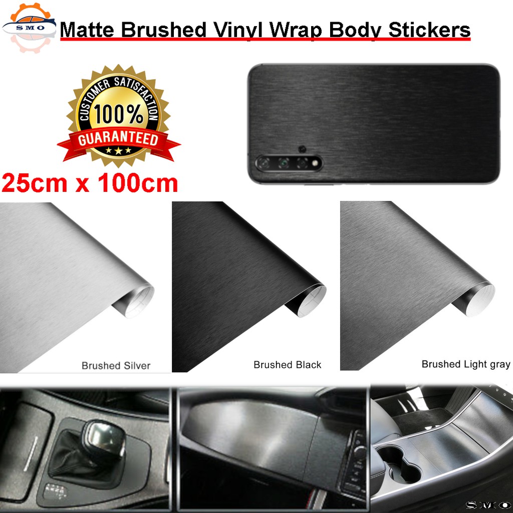 Matte Brushed Sticker Car Body Vinyl Wrap Auto Stickers Persona New Saga BLM FLX Wira Waja Myvi ...