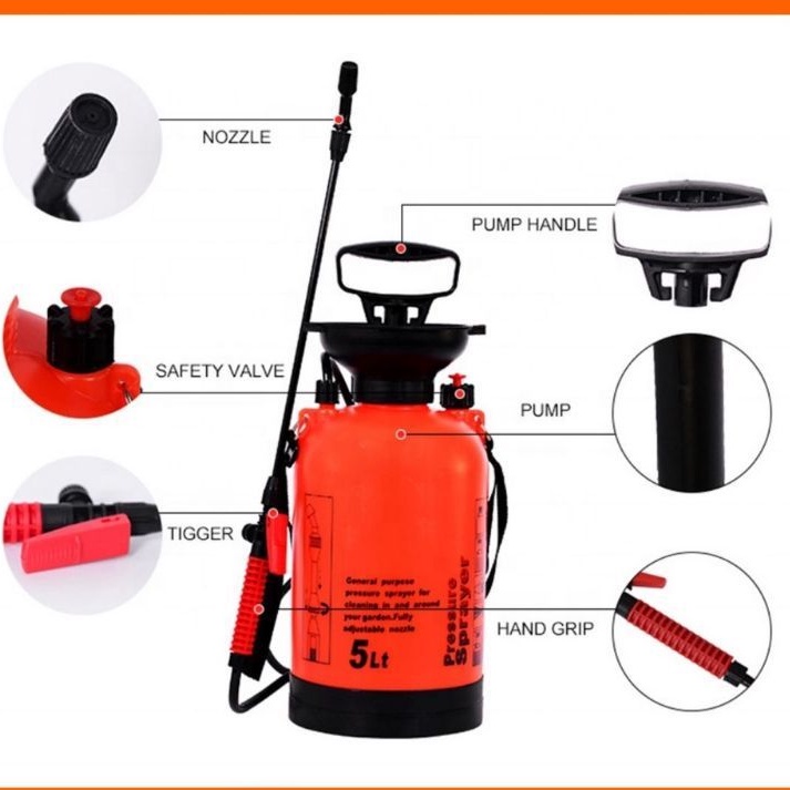 🔥 TAHAN LASAK🔥 5L/8L PAM TEKANAN AIR BOLEH LARAS TONG SPRAY RACUN SIRAM SEMBUR TAMAN Pressure ...