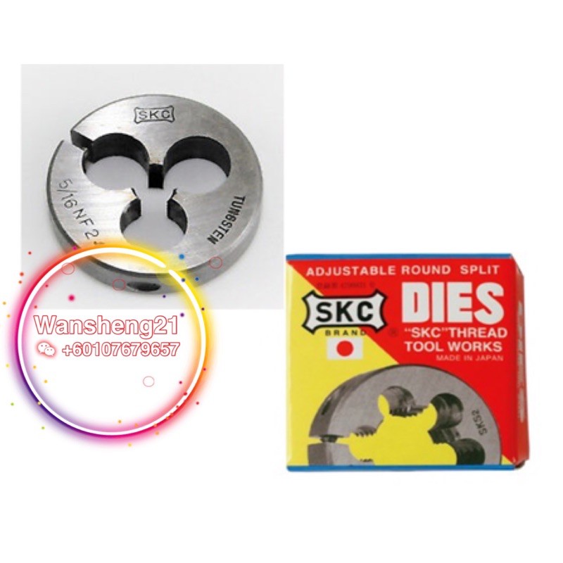 [100% ORIGINAL] SKC Round Dies Metric M3 - M16 / Circular Dies (MADE IN JAPAN) | Shopee Malaysia