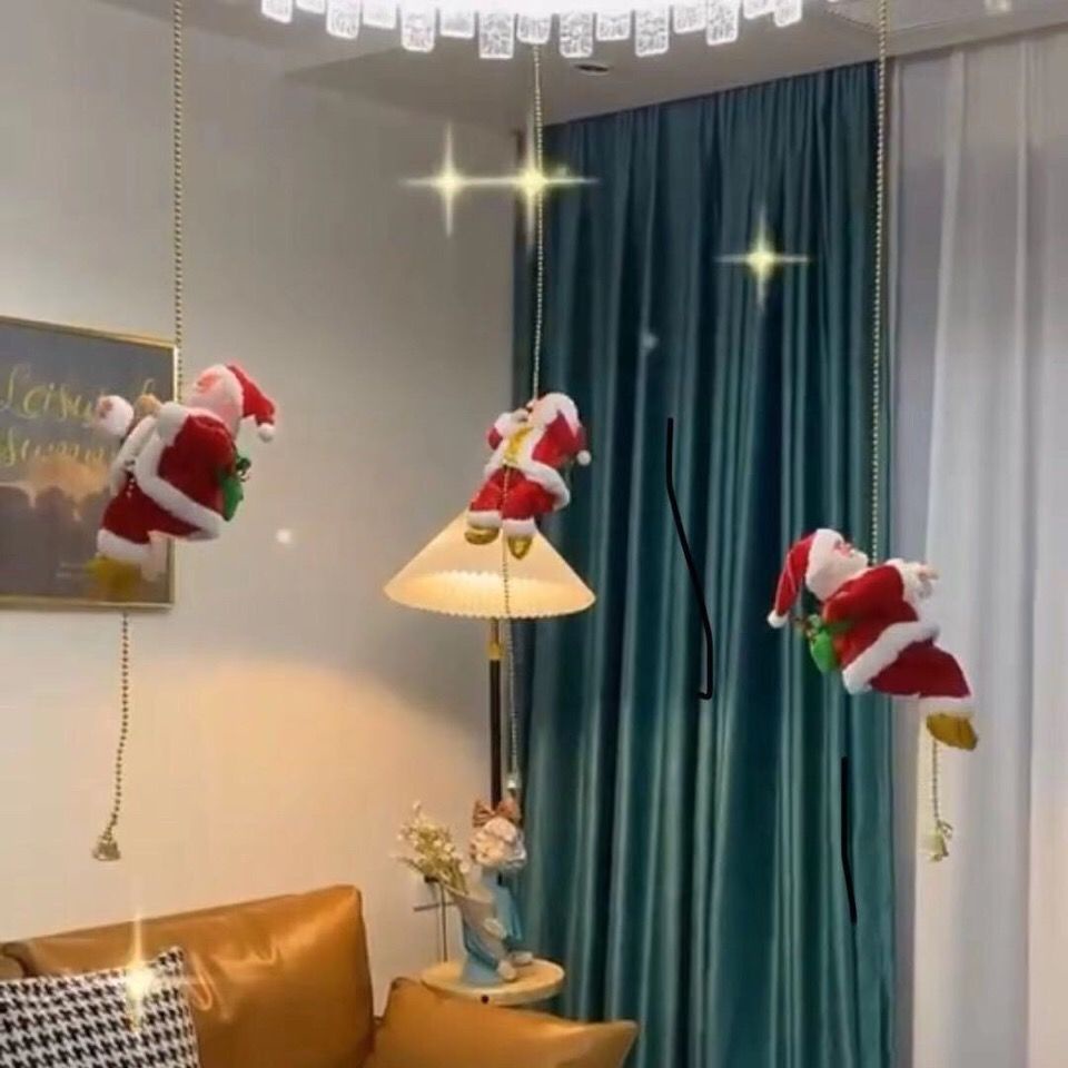 21 New Products Straight Hair Year-End Hot-selling Santa Claus Climbing ...
