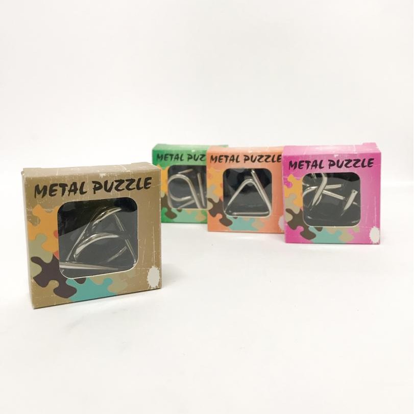 *Ready Stock* Metal Puzzle, Metal Wire Puzzle IQ Mind Brain Teaser ...