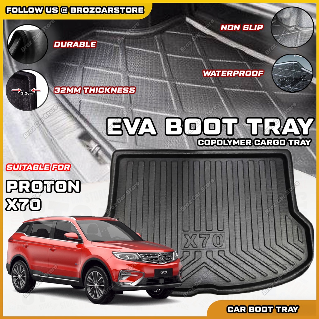 📥 For Proton X70 EVA Copolymer Car Boot Tray Luggage Cargo Trunk Tray ...