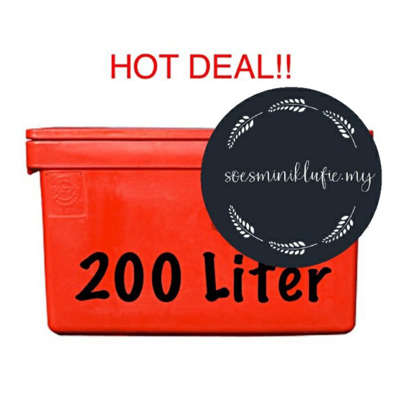 200 Liters Heavy Duty Insulated Ice Box Thermal Cooler Box Fish Box ...