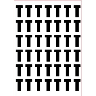 STICKER ALPHABET T LETTERS FOR BALLOON (A5 SIZE) | Shopee Malaysia