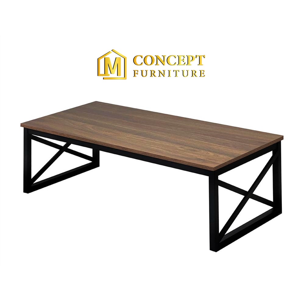 M Concept MCT-9019 Coffee Table With Powder Coated Frame & Metal Leg ...