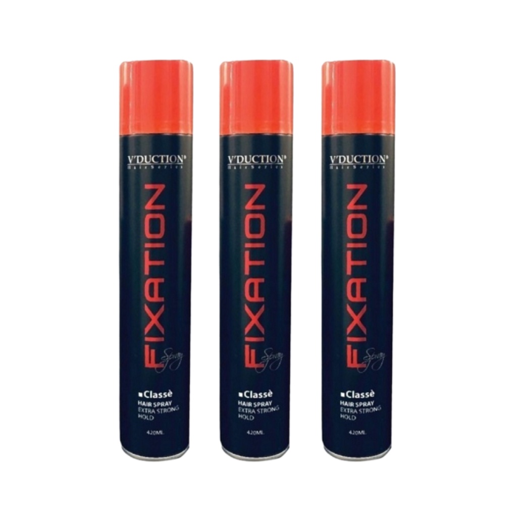 V'duction Fixation Hair Spray ( Black Cap / Red Cap ) 420ml / Simu ...