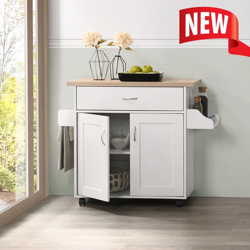 M Furniture Concept , Trolley Kitchen Cabinet, Ready Stock ,White ...
