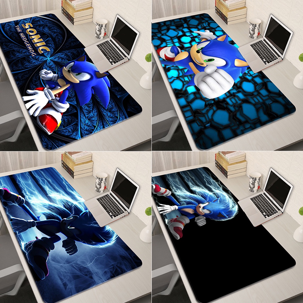 Cute Mousepads Sonic Design Large Custom Gaming Mouse Pad Table Mat ...