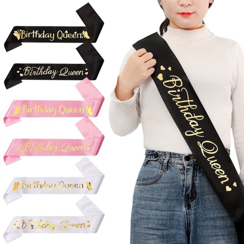 BIRTHDAY QUEEN SASH 👸🏻 👑 . | Shopee Malaysia