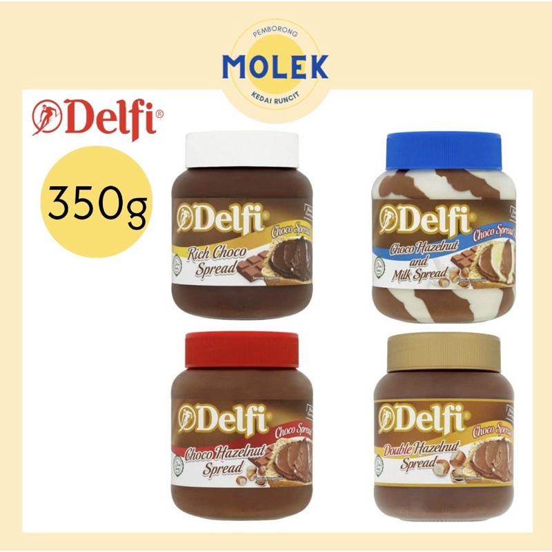 Delfi Choco Spread 4 flavor (350g) | Shopee Malaysia