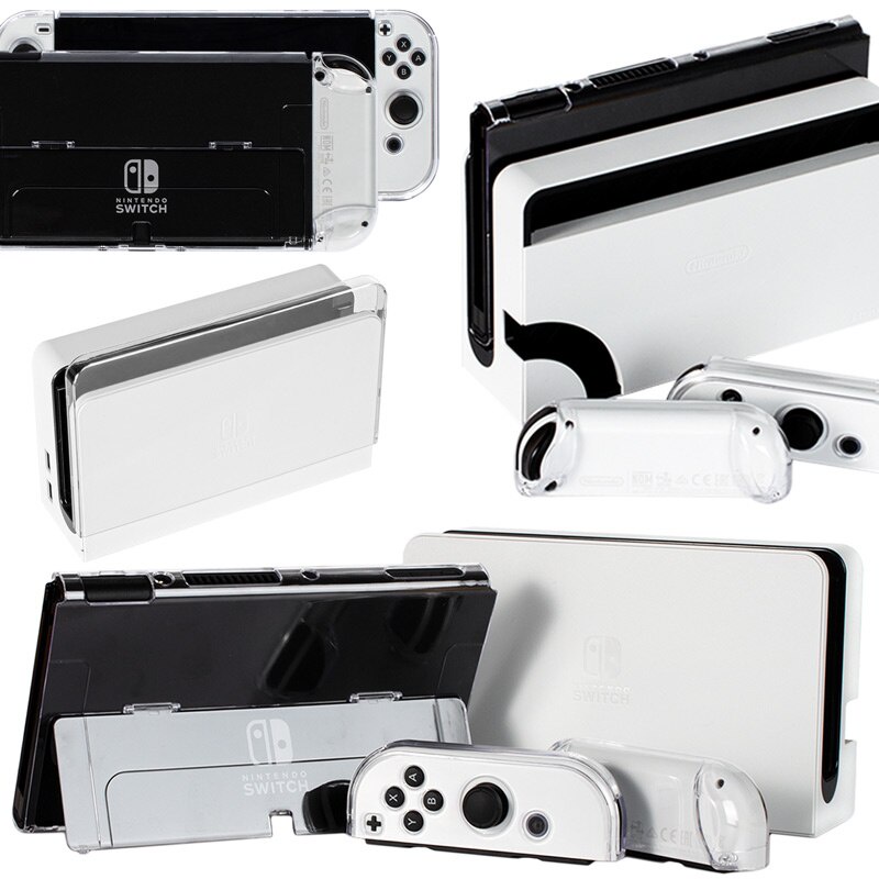Nintendo Switch OLED Crystal Protective Shell PC Transparent Hard Cover ...