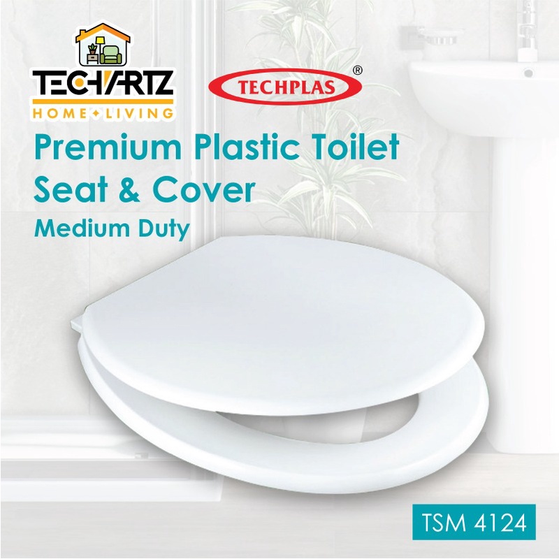 TECHPLAS Premium Medium Duty Toilet Seat / Seat Cover / Toilet Cover ...