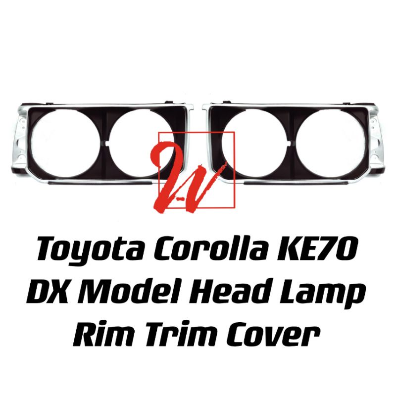 Toyota Corolla KE70 KE72 DX Round Head Lamp Trim Cover New | Shopee ...