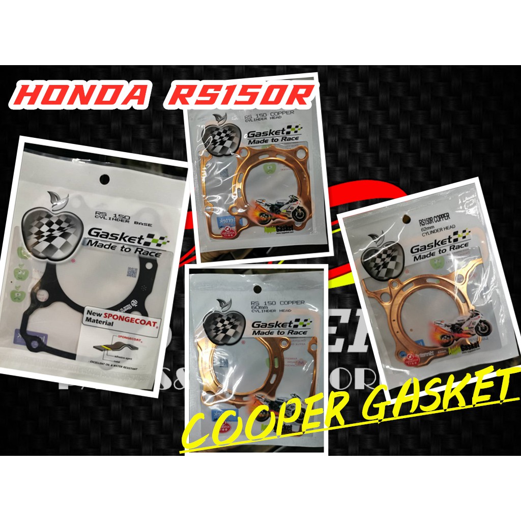 GASKET BLOCK&HEAD APPLE HONDA RS150 RS150R REPSOL CYLINDER BLOCK BASE ...