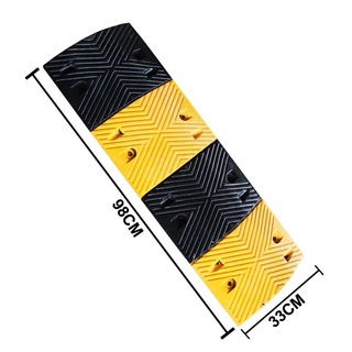 High Quality 98CM Rubber Speed Hump Speed Bump Flexible Not Easy Break ...
