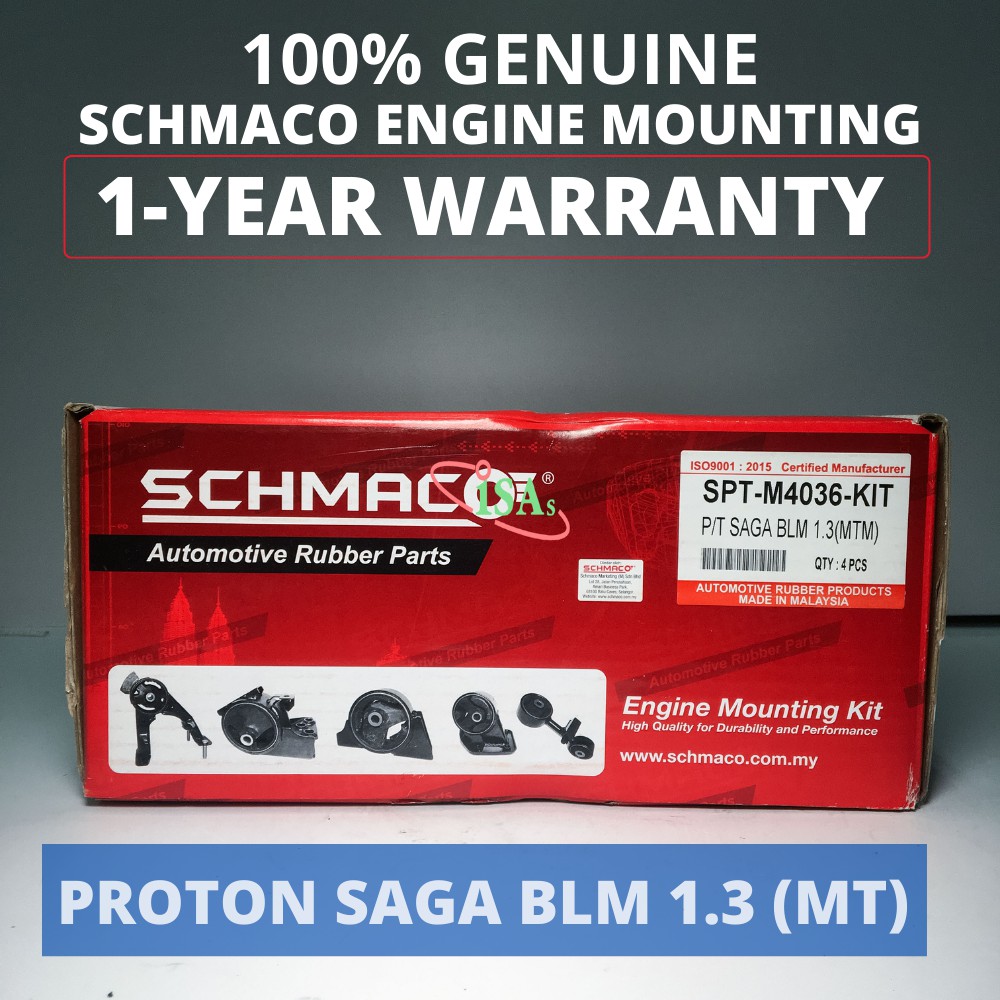 Schmaco Engine Mounting Set for Proton Saga BLM (Manual) [1-Year ...