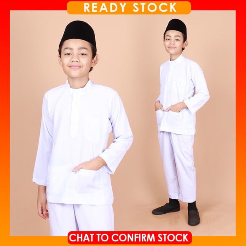 UNIFORM KAFA BOY SIZE 24-40 BAJU MELAYU READY STOCK SEKOLAH AGAMA ISLAM ...