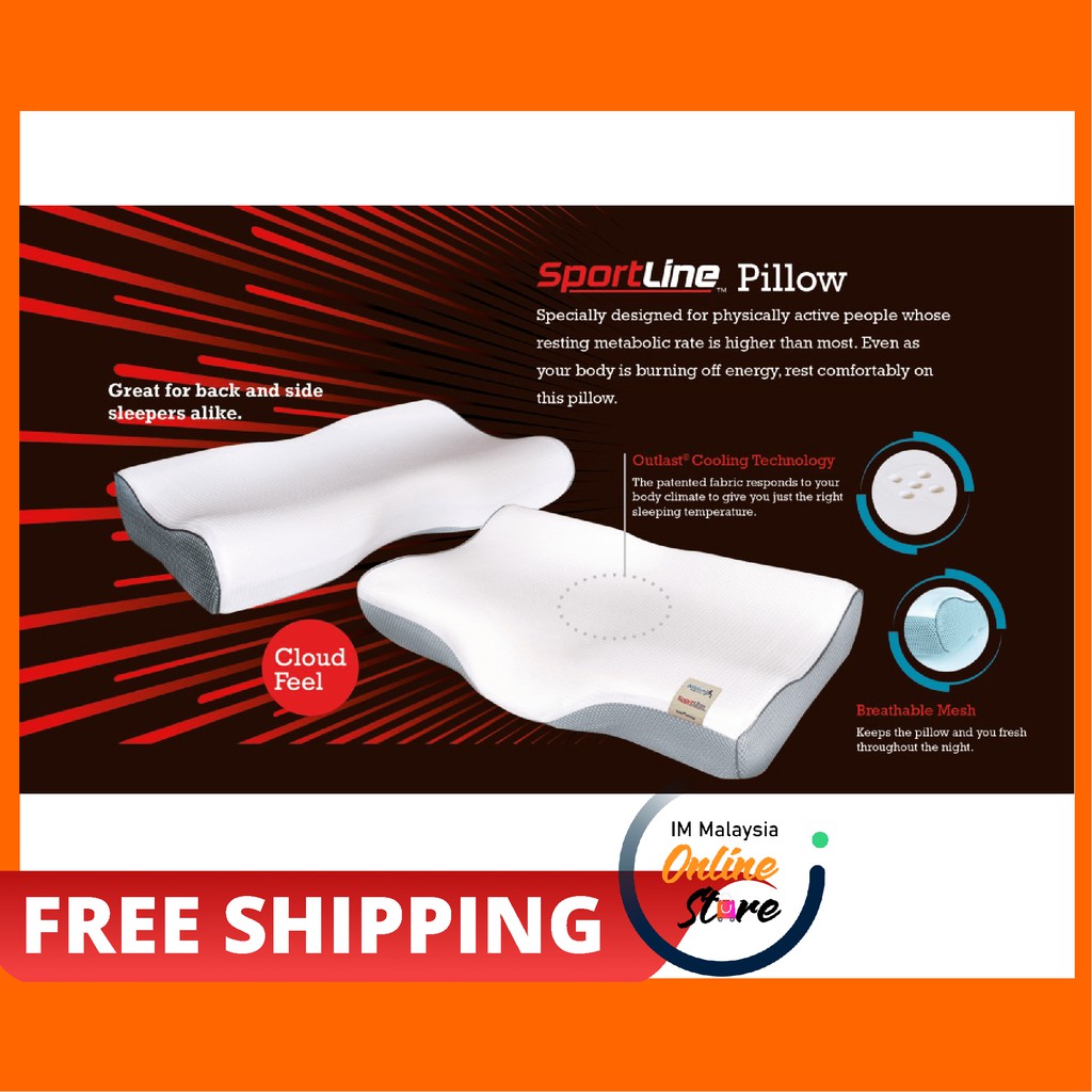 Sportline Pillow (High density memory foam Pillow) | Outlash Cooling ...