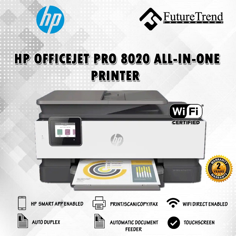 HP OfficeJet Pro 8020 Wireless AIO (Print,Scan,Copy,Fax ) Printer ...