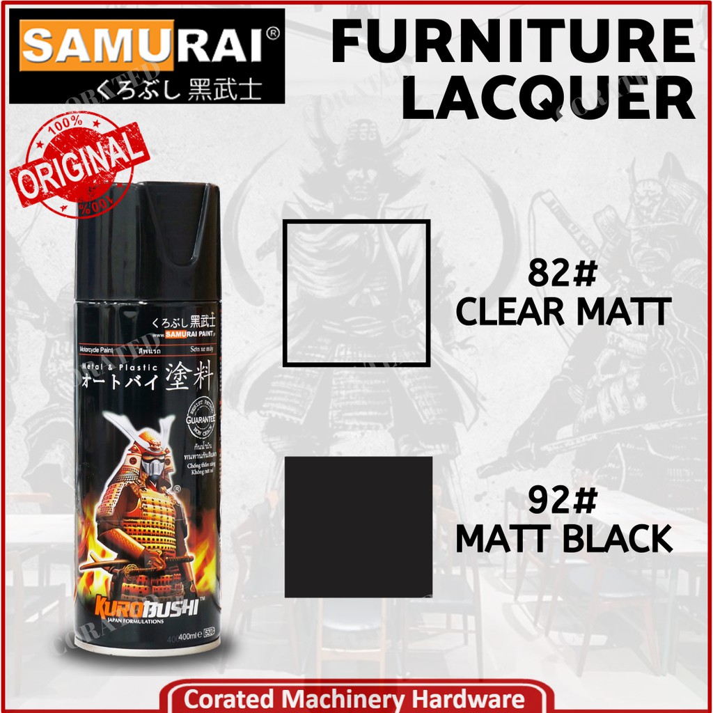 [⚡Flash Sale] SAMURAI Paint Spray Furniture Lacquer (Clear Matt / Matt ...