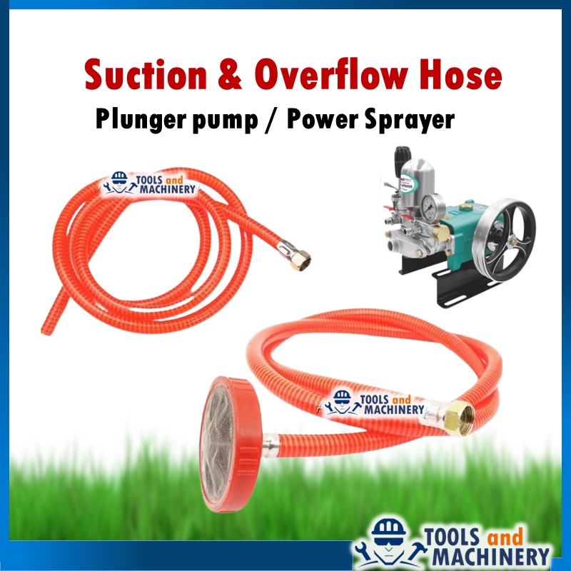 2.3 Meter Power Sprayer Plunger Pump Suction Hose & Overflow Hose Sedut ...
