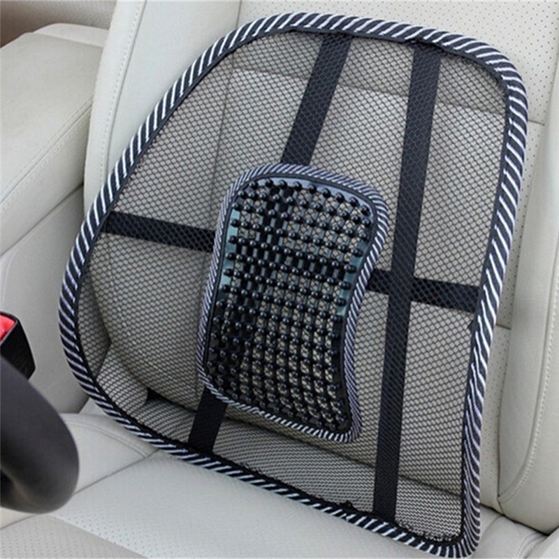 Hot Massage Vent Mesh Lumbar Lower Back Brace Support Car Seat Chair ...
