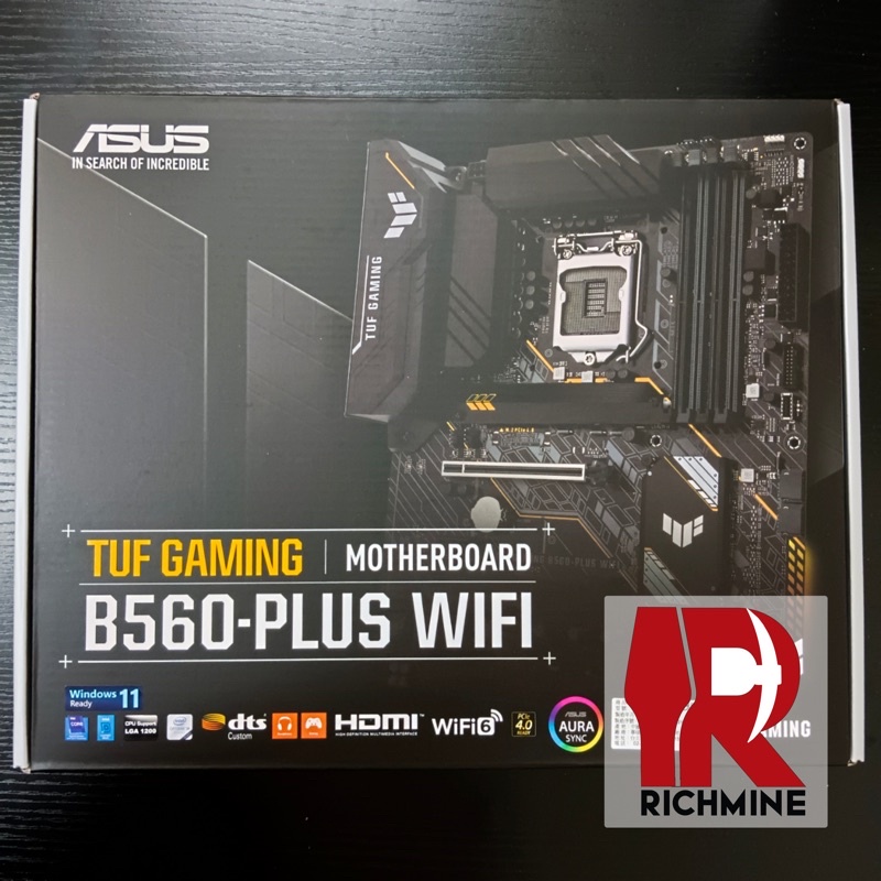 {ReadyStock} ASUS TUF B560 PLUS WIFI ATX MotherBoard LGA1200 Intel 10th ...