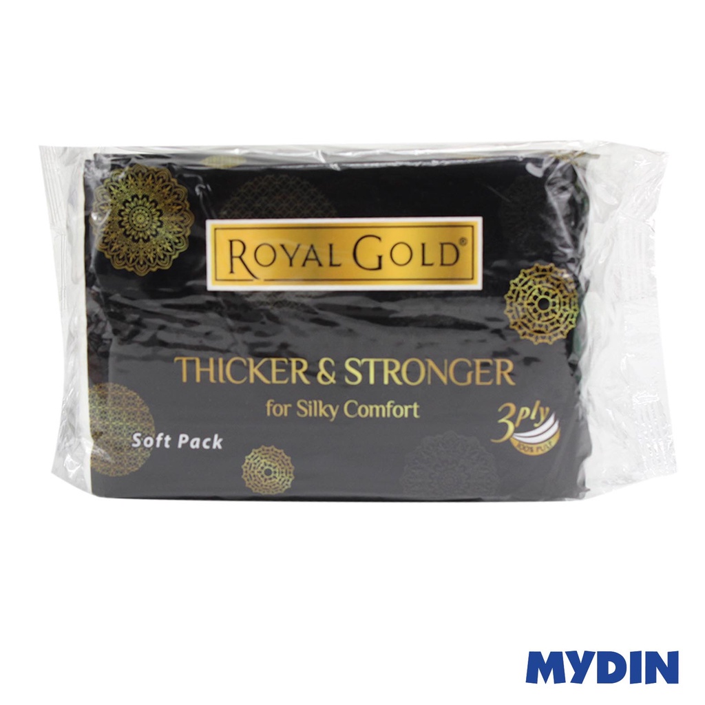 Royal Gold Luxurious Facial Tissue Soft Pack (3ply x 3 pack x 50’s ...