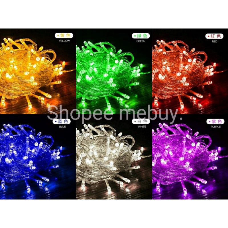 🇲🇾 𝟭𝟬𝟬 𝗟𝗘𝗗 10 Meter String Fairy Light Lampu RAYA | Lampu LED Malaysia ...