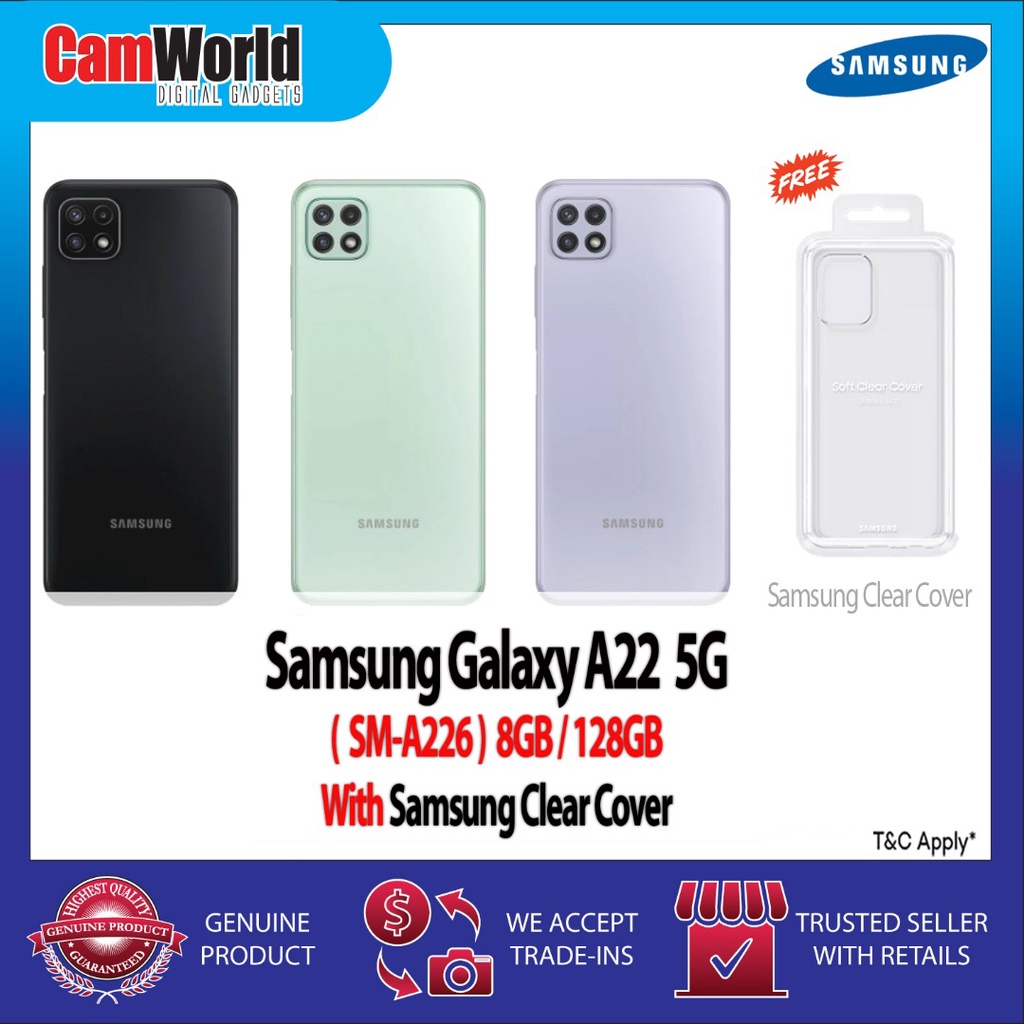 Samsung Galaxy A22 5G 8GB/128GB (SM-A226) With Case | Shopee Malaysia
