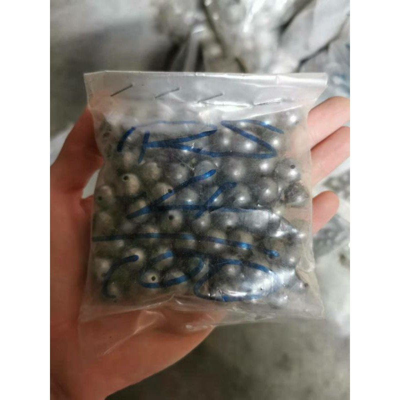 TIMAH/BATU LADUNG PANCING BULAT SAIZ 4 (100 biji) | Shopee Malaysia