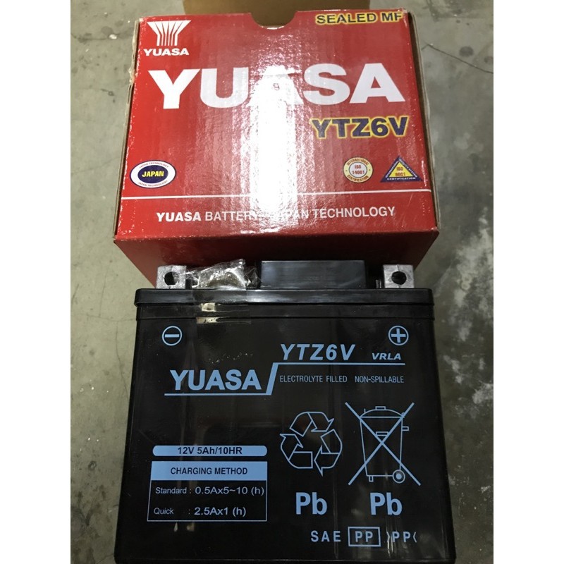 YUASA YTZ6V battery for Rs150 100% Original | Shopee Malaysia