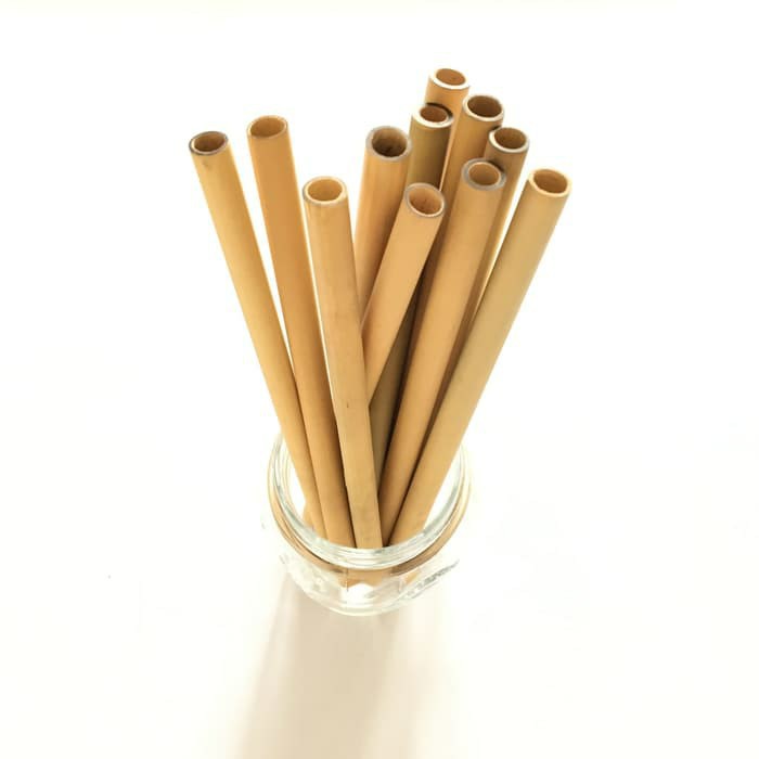 Bamboo Straws - Bamboo Straw Go Green - Party Bamboo Straws | Shopee ...